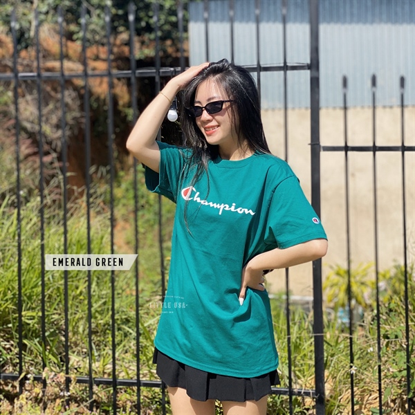 Authentic Champion® Tagless Graphic Logo T-Shirt 2022 - Emerald Green